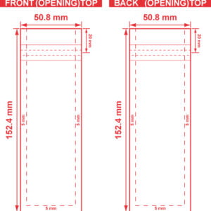 3-seal Pouch Top-loading Dielines Archives - CarePac