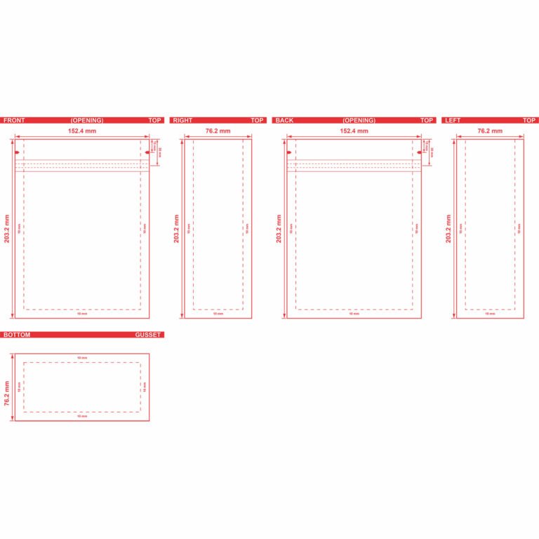 Coffee Bag Dieline | Dielines Packaging