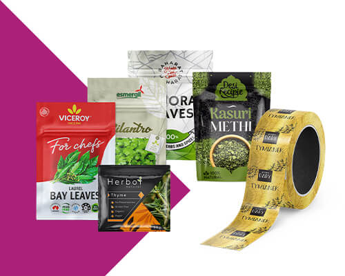 Custom Herbs Packaging | Spice Packaging | Herb Packaging Bags