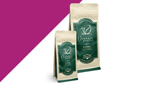 Coffee Bag Dieline | Dielines Packaging